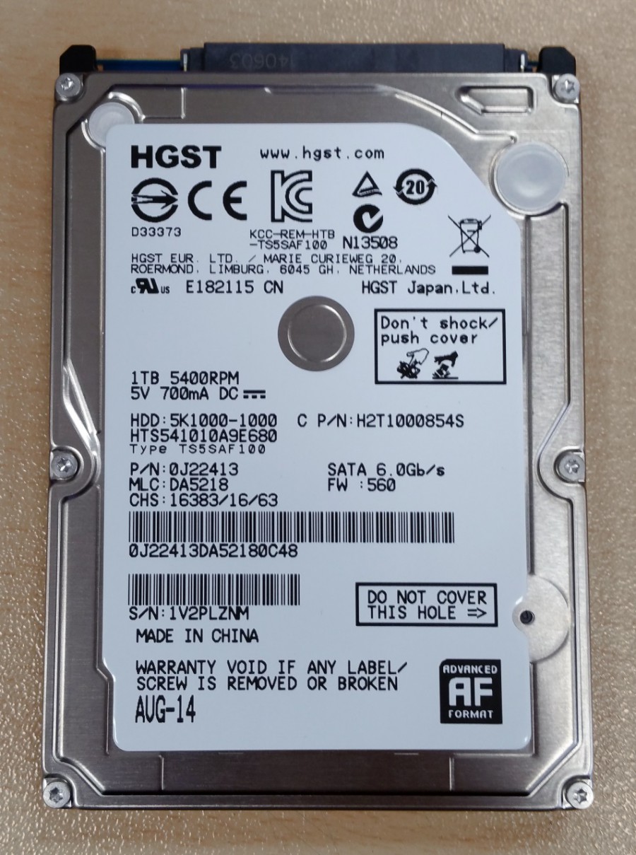 Обзор жёсткого диска HGST HTS541010A9E680 (2.5", 1 Тбайт) GreenTech_Reviews